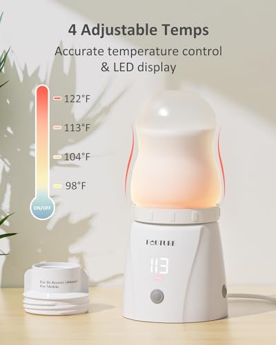HAUTURE Instant Water Warmer β Replaces Traditional Baby Bottle Warmers Accurate Temperature Control, Night Light, Portable Size Bottle Warmer for Breastmilk& Formula