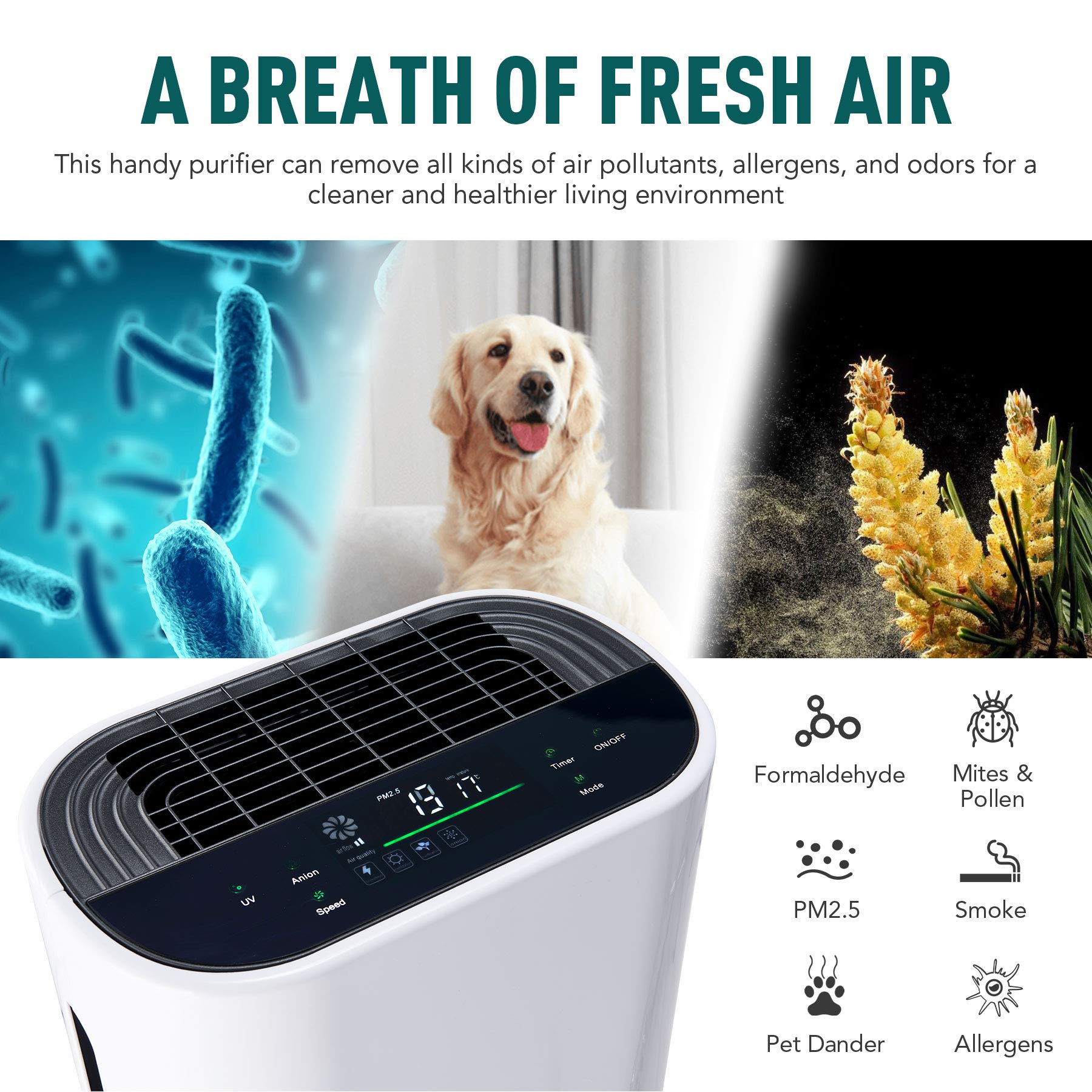 CO-Z HEPA Filter Air Purifiers W806