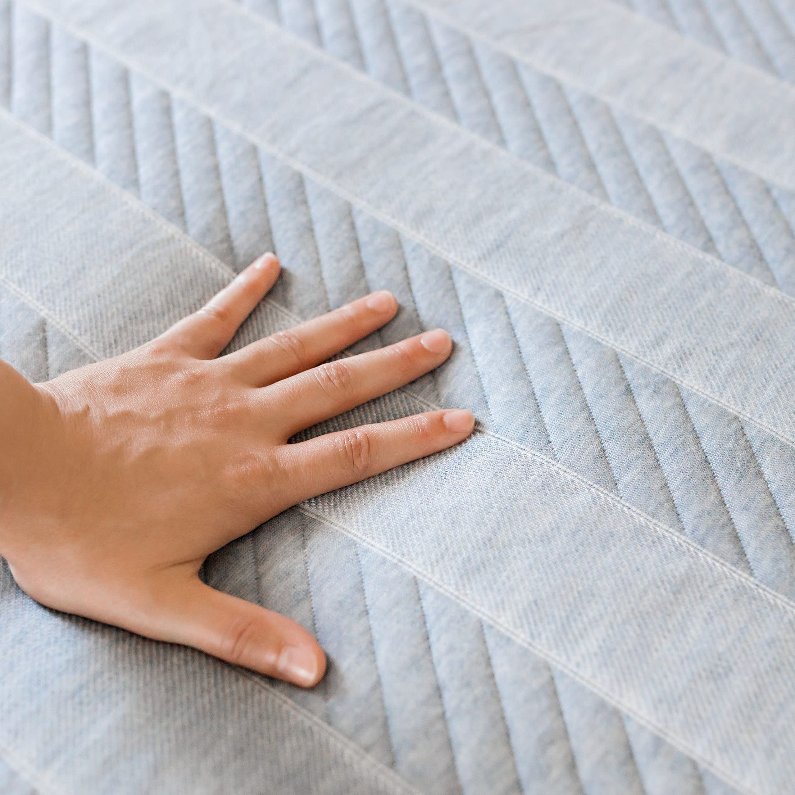 Leesa Studio 10" Mattress, Full Size, Cooling Memory Foam / CertiPUR-US Certified / 100-Night Trial Heather-blue