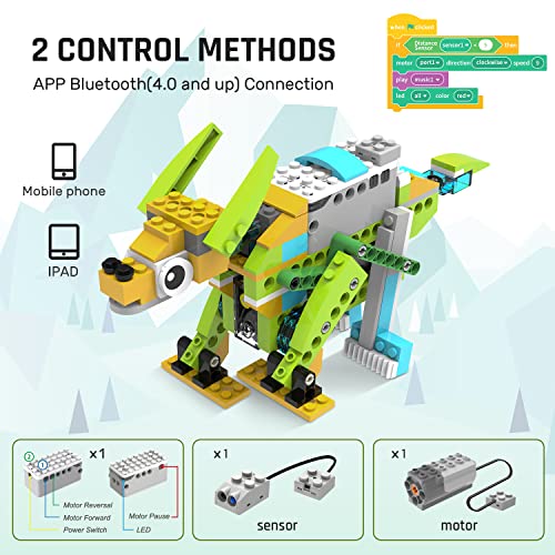 makerzoid Robot Master, 100 in 1 STEM Coding Robot for Kids 6+, 23 Video Courses in APP, Remote & APP Control Robot Toys, Robotics Kit, Programmable Educational Toy, Birthday Gift (Standard)