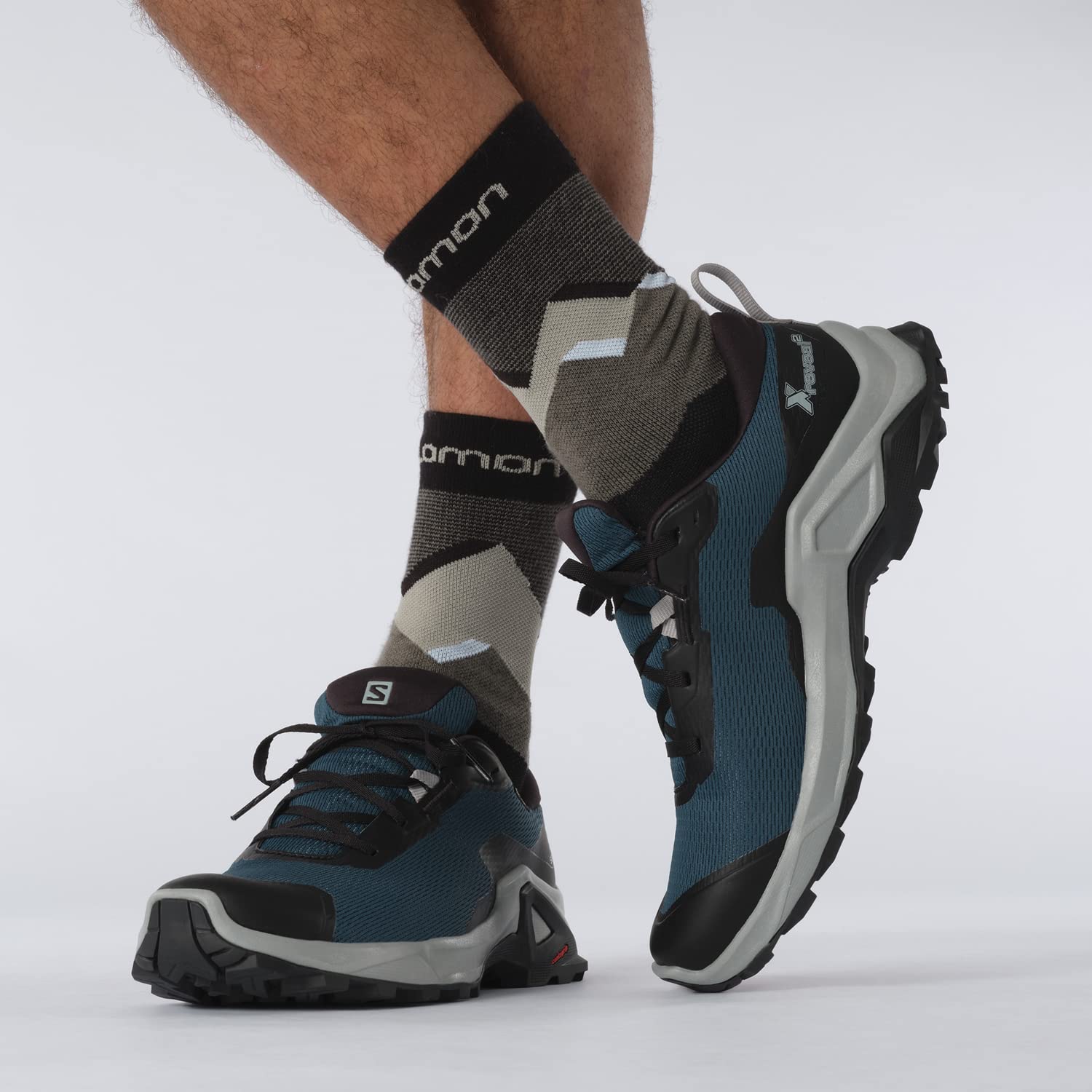 Salomon Men's X Reveal 2 GTX Climbing Shoe, Legion Blue/Black/Quarry, 11