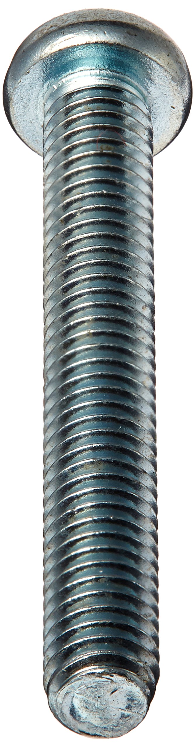 Small Parts Steel Pan Head Machine Screw, Zinc Plated, Meets JIS B1111, #2 Phillips Drive, M4-0.7 Thread Size, 30 mm Length, Fully Threaded, Imported (Pack of 25)