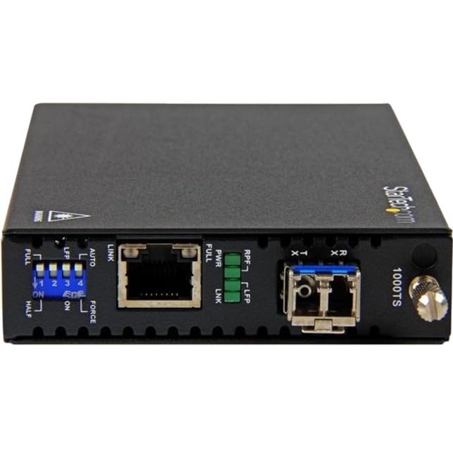StarTech.com Singlemode (SM) LC Fiber Media Converter for 1Gbe Network - 10km - Gigabit Ethernet - 1310nm - with SFP Transceiver , TAA (ET91000SM10)