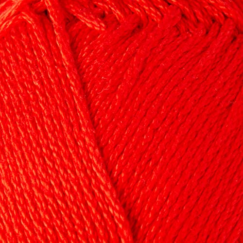 Lion Brand Yarn (1 Skein) 24/7 Cotton® Yarn, Red