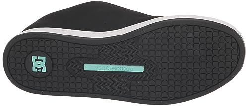 DC Women's Court Graffik Low Shoe Skate, Black/Crazy Pink/Turquoise, 9.5