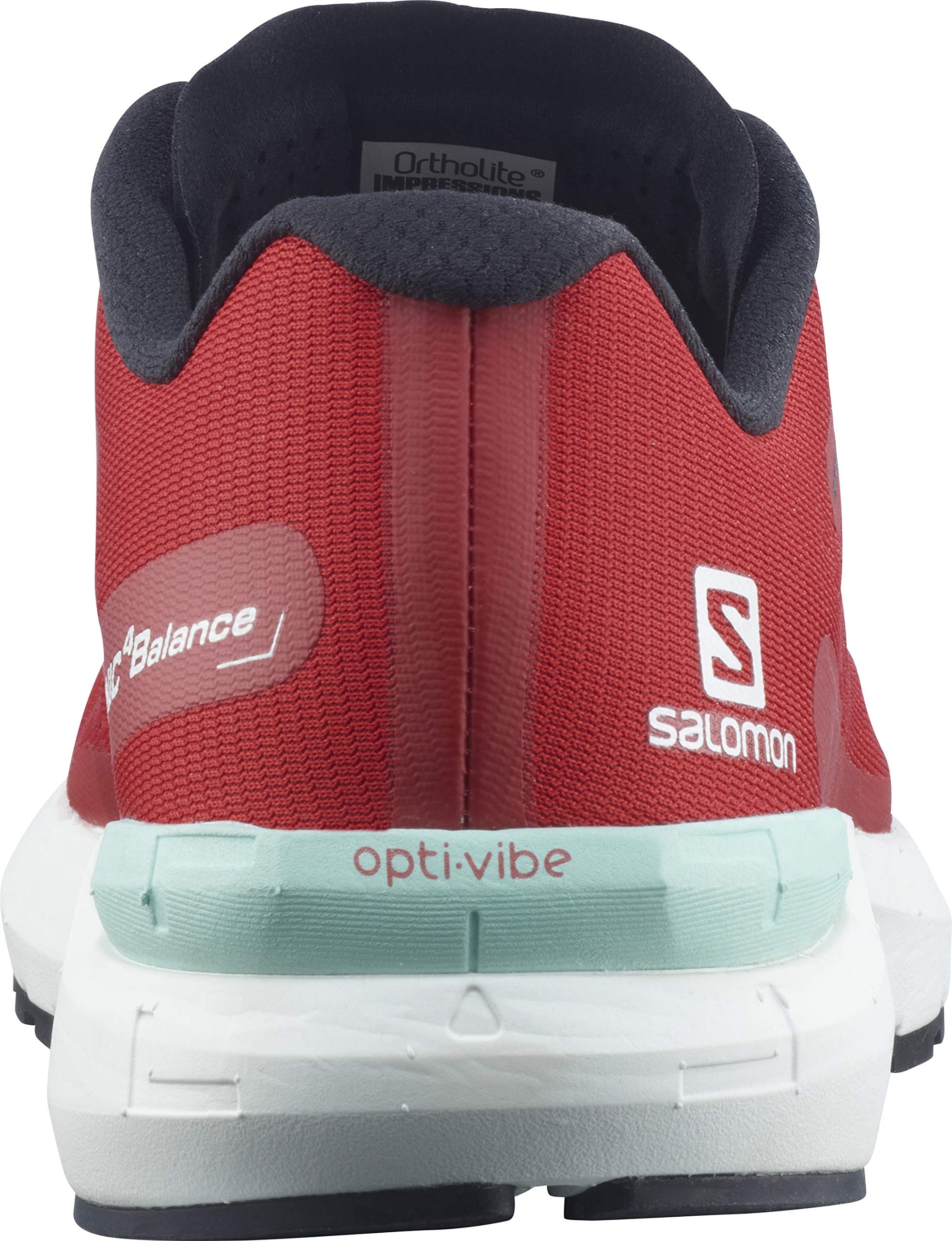 Salomon Sonic 4 Balance Running Shoes for Men, Goji Berry/White/Black, 8.5