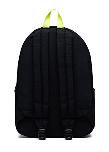 Herschel Supply Co. Classic X-Large Black Enzyme Ripstop/Black/Safety Yellow One Size