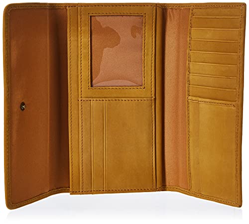 Timberland Women's Leather RFID Flap Wallet Clutch Organizer