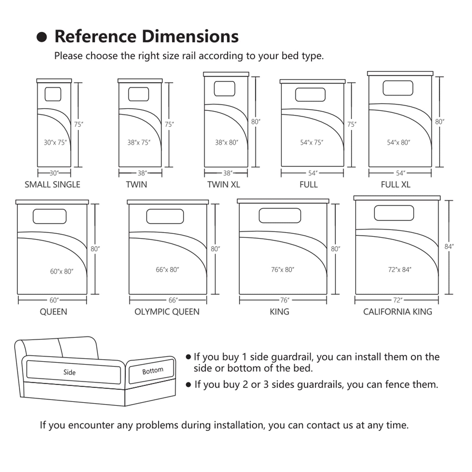 KCRET Bed Rail for Toddlers,Upgraded Infants Safety Bed Guardrail with Breathable Fabric for Twin, Double, Full-Size Queen & King Mattress (74.8"×30”, Gray)