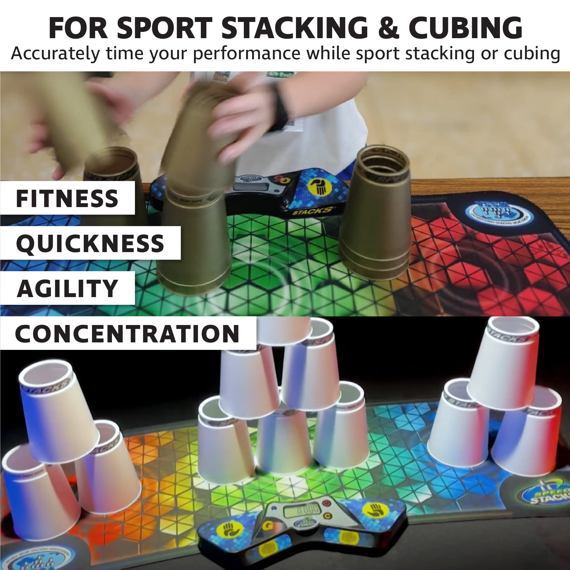 Speed Stacks | G5 Stackmat (Timer and Mat) | Accuracy to 0.001 seconds, batteries included | Endorsed by Sport Stacking and Cubing associations