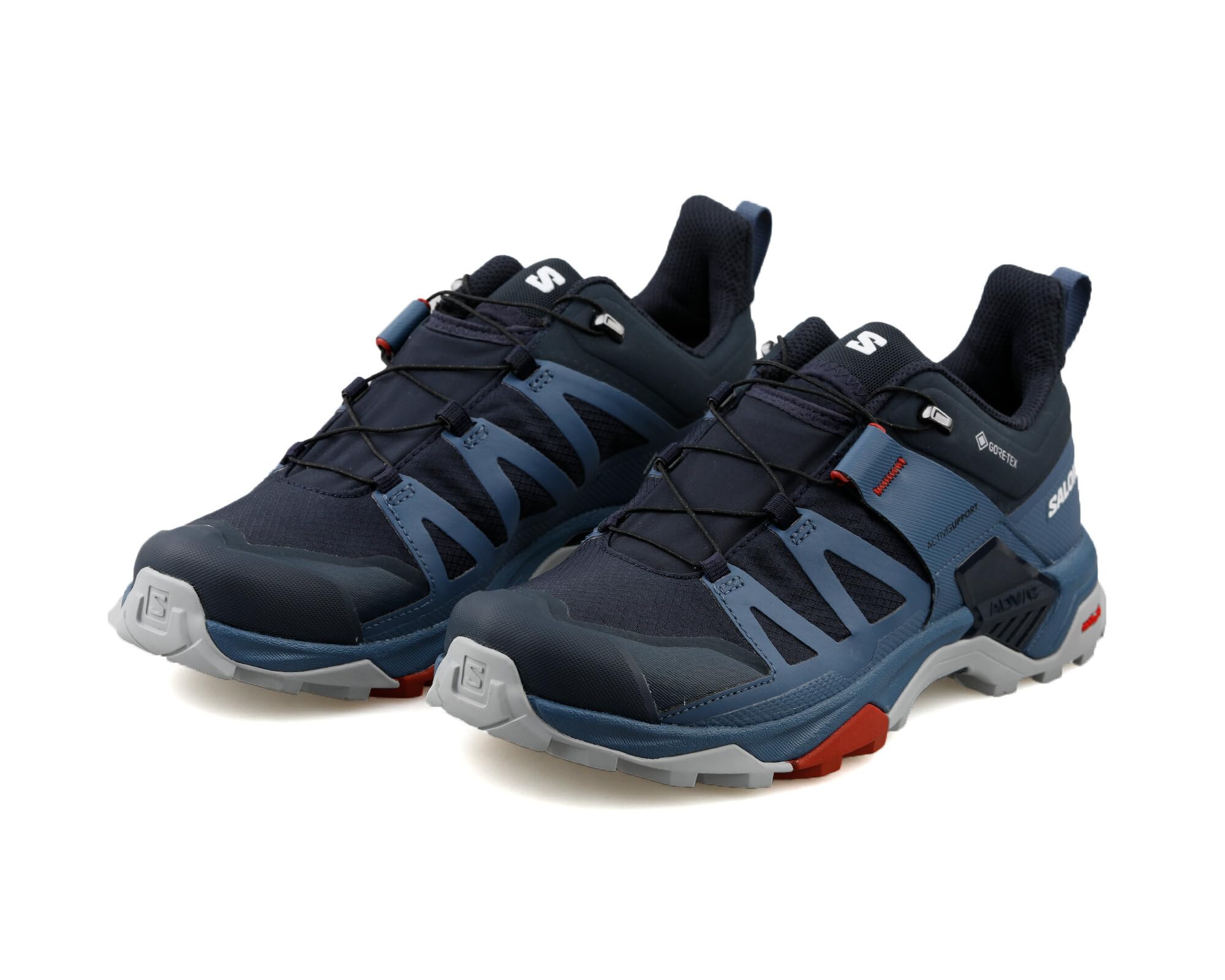 Salomon X Crest Hiking Shoes for Men, Bungee Cord/Black/Peat, 7