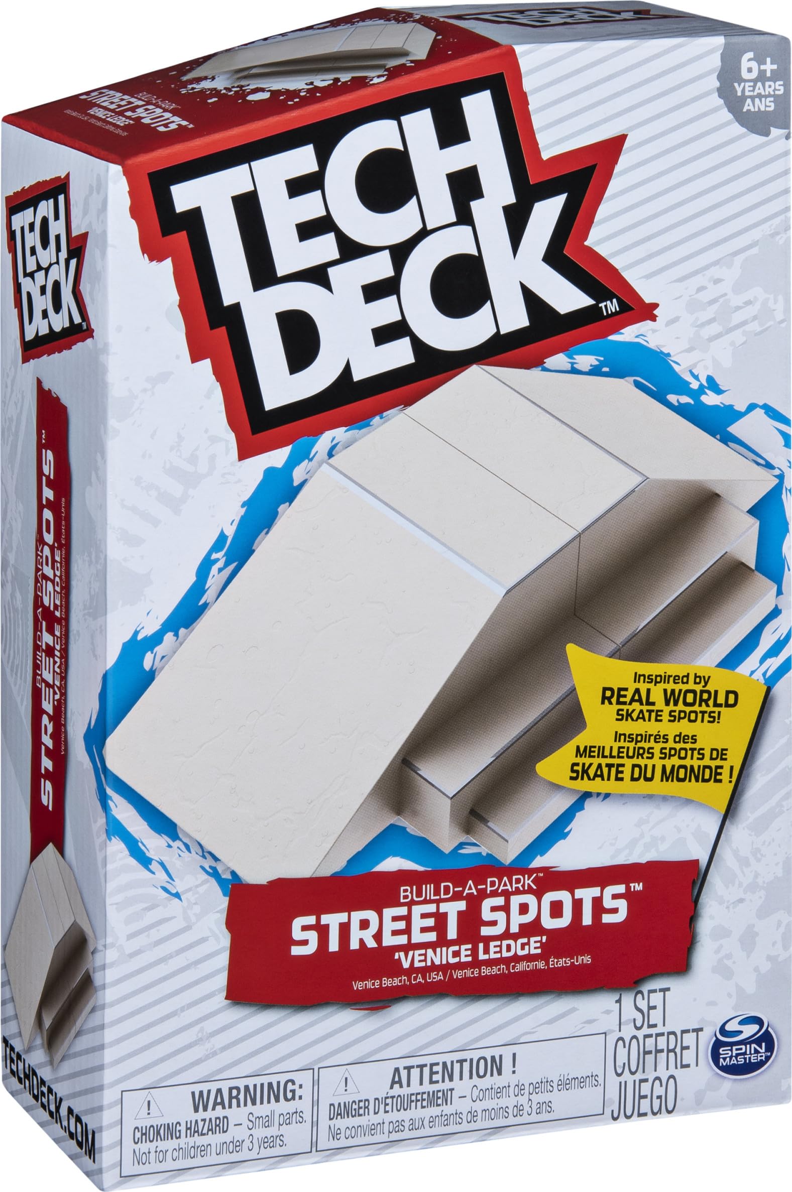 TECH DECK, Build-A-Park Street Spots, Venice Ledge, Ramps Boards and Bikes, Multicolor (20115586)