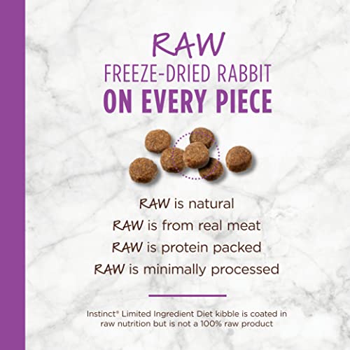 Instinct Limited Ingredient Diet Grain Free Recipe with Real Rabbit Natural Dry Cat Food, 4.5 lb. Bag