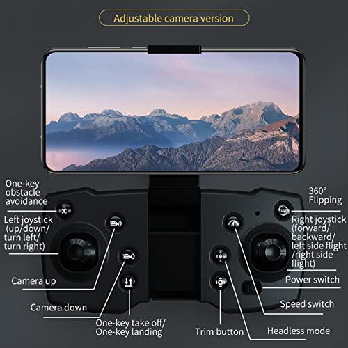 MIS1950s Upgraded Foldable Drone with 1080P Dual HD FPV Camera Remote Control Toys Gifts for Boys Girls Kids Adults with One Key Start/Landing Altitude Hold Headless Mode Speed Adjustment (Blue)