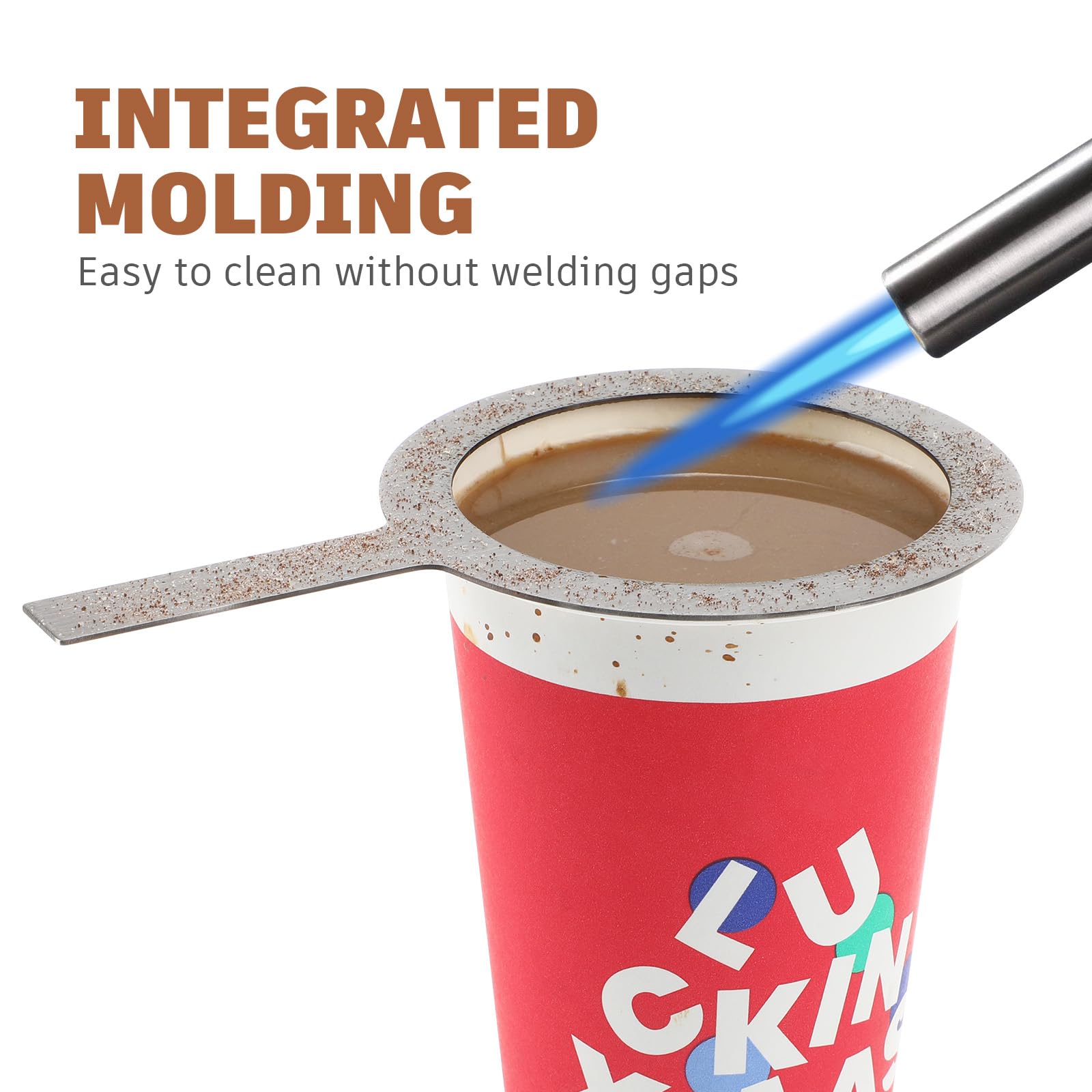 Creme Brulee Ring Stainless Steel: 2Pcs Creme Brulee Metal Ring Brulee Ring Milk Cup Rim Protector Baking Rings Brulee for Tea Dessert Shop Brulee Making