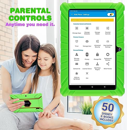 Contixo Kids Tablet Bundle V8, 7-inch HD, Ages 3-7, Toddler Learning Tablet with Camera, WiFi, Parental Control & Kid Safe 85dB Bluetooth On The Ear Headphones Bundle Pink, Perfect for Back to School