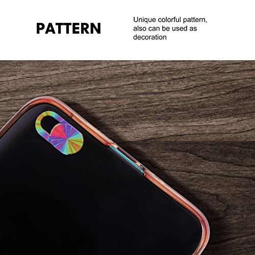 Gatuida Cellphone Camera Cover 3pcs Privacy Cover Laptop Computer s Colorful Privacy Sticker Protective Covers Camera Safety Covers Phone Accessory Tablet Abs Material Plastic Safety Mask