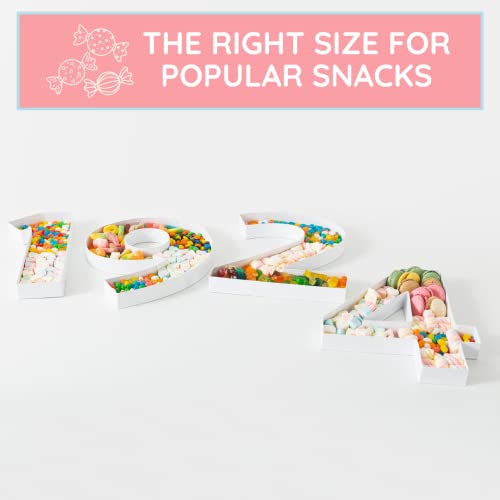 Soul & Lane Cardboard Numbers for Birthday Parties and Anniversaries, Fillable Candy Gift Box - Number 1