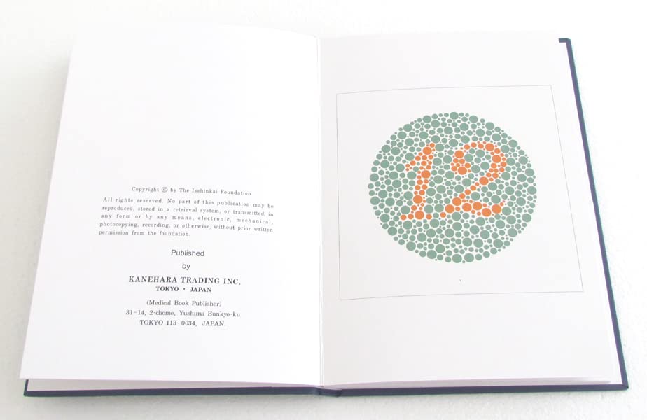 Ishihara Test for Colour Blindness 14 Plates Concise Edition Ship from USA