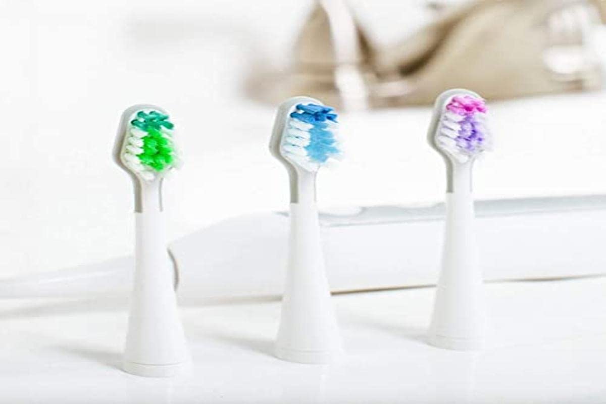 Smile Bright Store Platinum Sonic Toothbrush Replacement Brush Heads - Soft Bristles, 3 Count (Pack of 1)