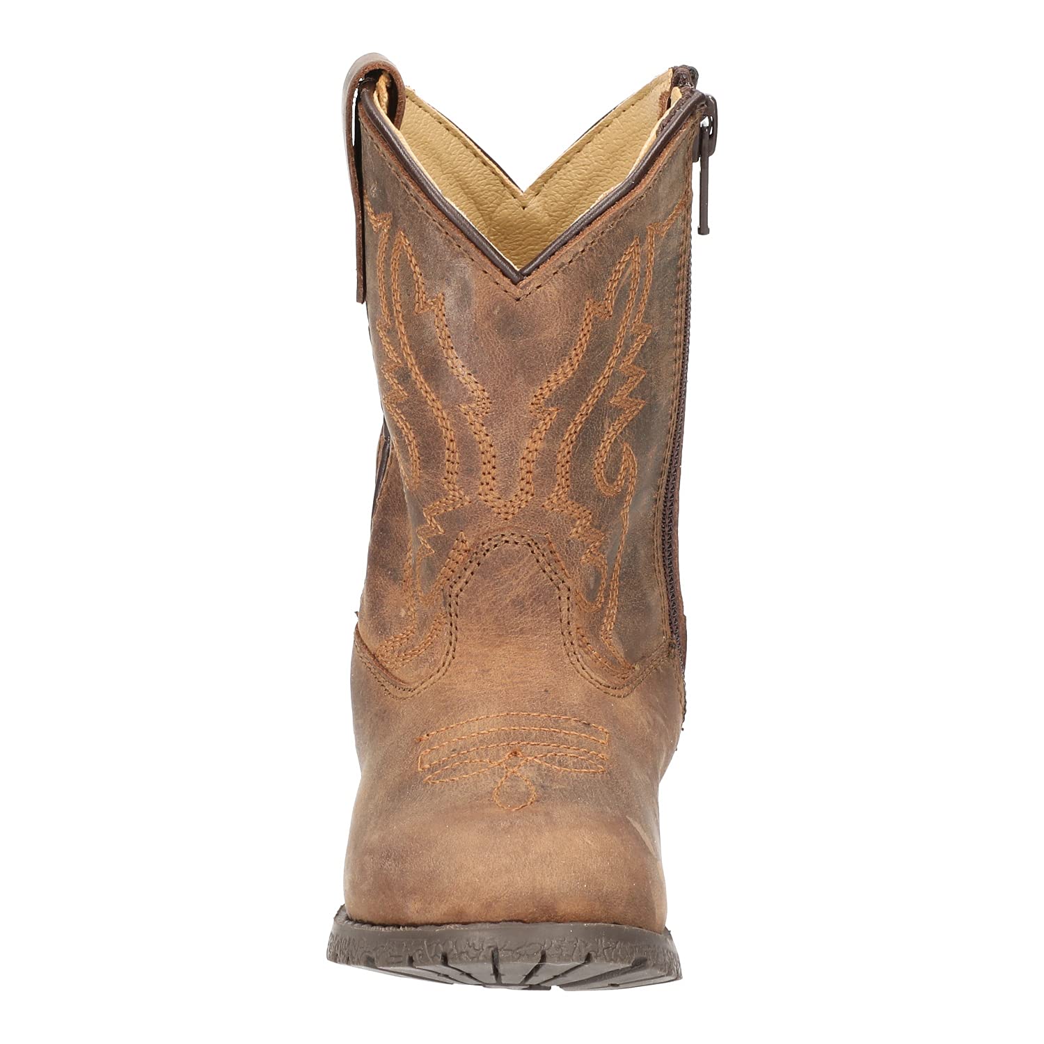 Smoky Children's Kid's Toddlers Brown Distress Leather Western Cowboy Boot