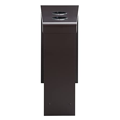 Jade Modern Nightstand with Charging Station | End Table with USB Ports & Outlets | Narrow Side Table for Bedroom & Living Room - Espresso