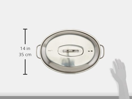 Cook Pro All-in-1 Stainless High Dome Roaster and Fish Poacher, 23-Pound