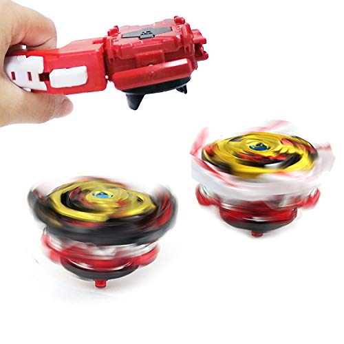 Speder Bey Gyro Blades Launcher and Grip Burst, Light Sparking Battling String Launcher Gyro Right Spin TopToys Accessories(Red)