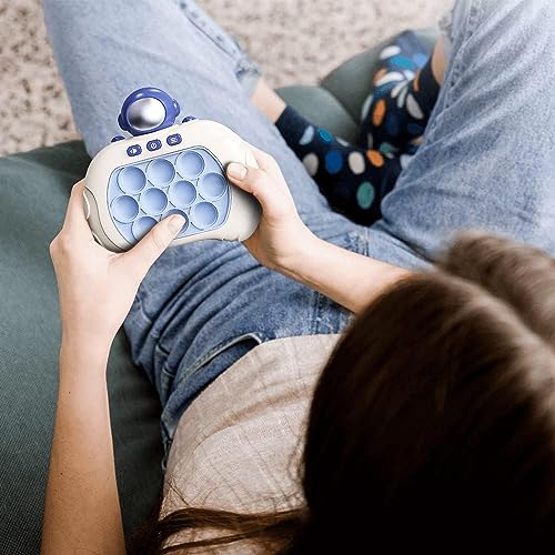 Quick Push Bubble Competitive Game Console Series, Pocket Game Console for Kids, Quick Push Game Toys, Children's Breakout Speed Push Game Machine Decompression Toy for Kids Ages 3-12 Years Old (D)