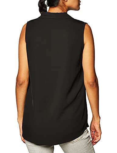 Calvin Klein Sleeveless Blouse – Business Casual Tops for Women (Standard and Plus), BLACK, Small