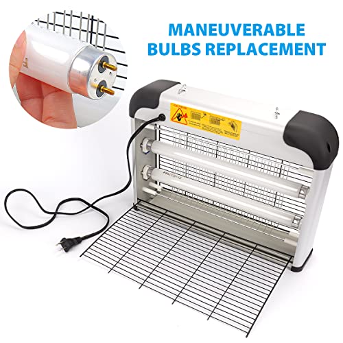 Electric Bug Zapper/Pest Repeller Control-Strongest Indoor 2800 Volt UV Lamp Flying Fly Insect Killer Files Killer Repellent Traps Eliminator Catcher Lure Zap Kills Mosquito