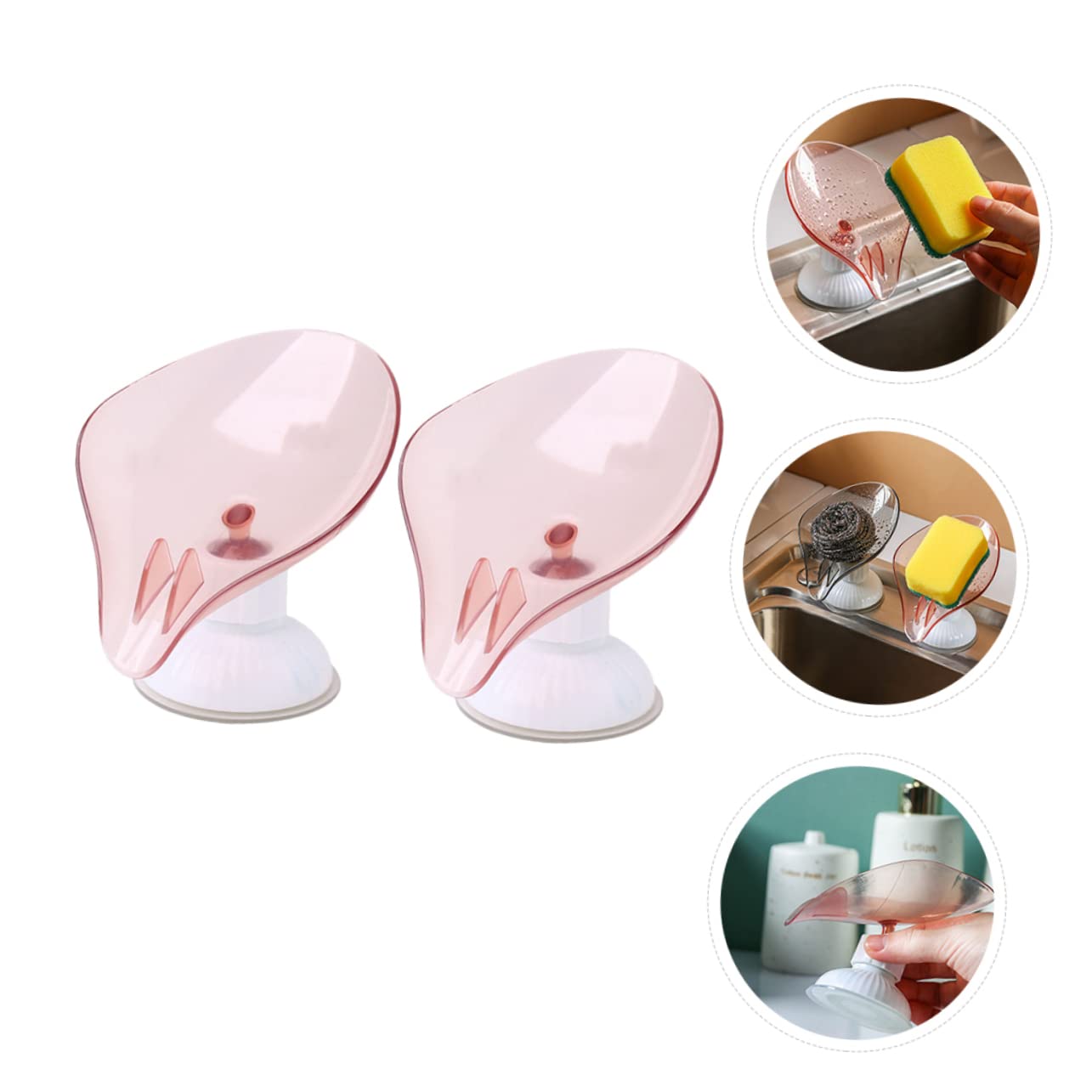 Cabilock 2pcs Soap Box Soap Drip Tray Wall Soap Dispenser Tray Wall Soap Dispenser Bracket Drain Soap Container Wall Hand Soap Dispenser Wall Soap Rack Foam Soap Shelf Plastic Tub to Rotate