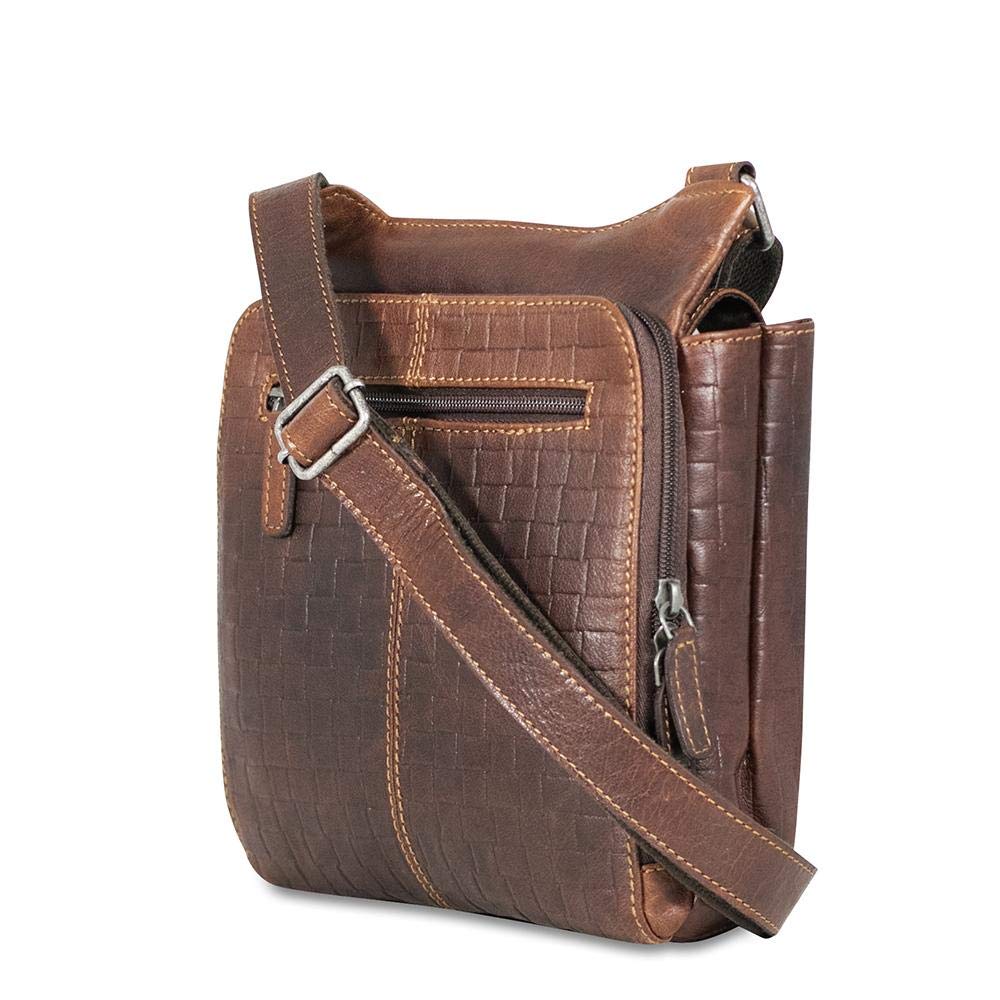 Voyager Woven Slim Crossbody Bag #WF831 (Black)