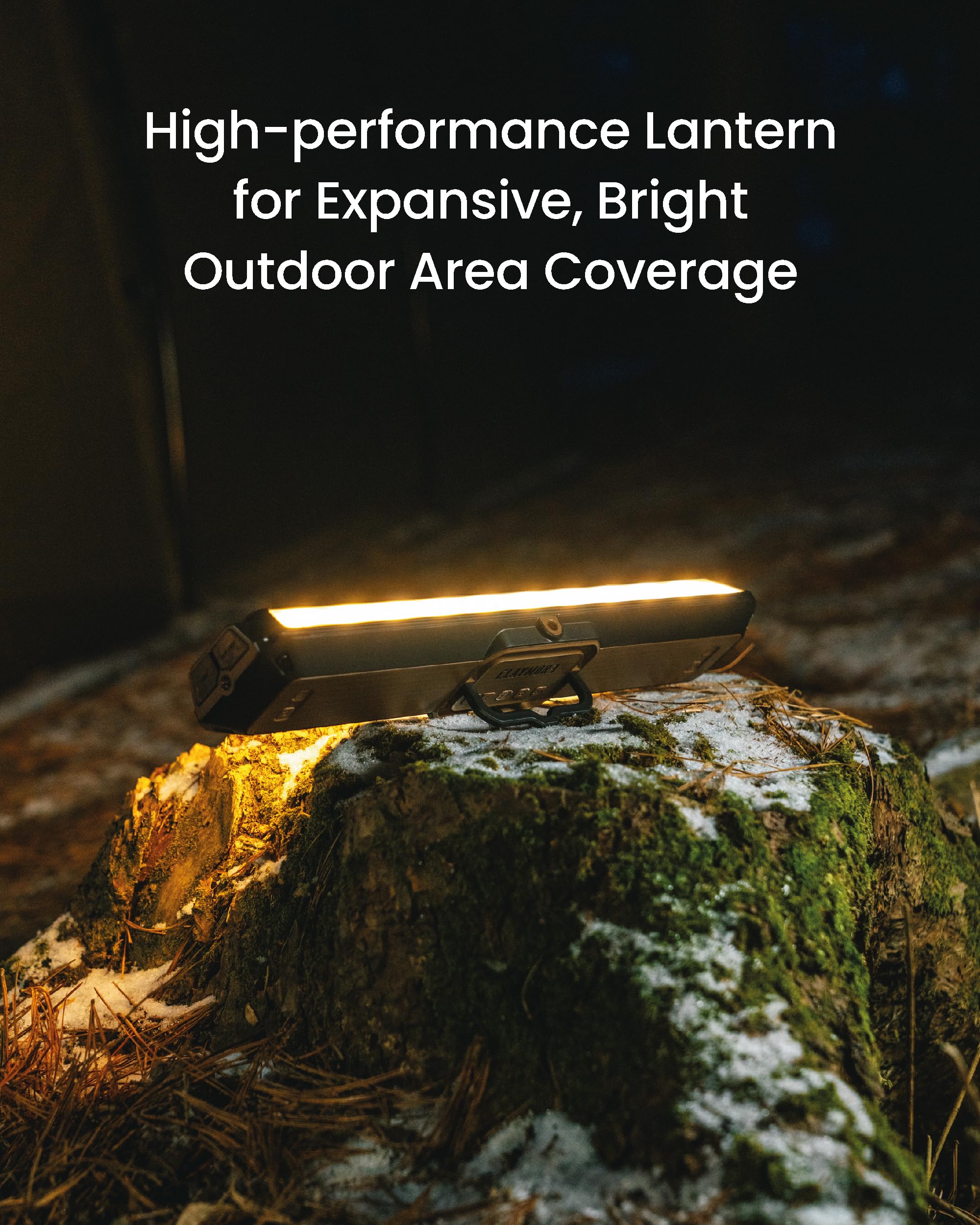 Claymore 3Face Pro X (Black) - Rechargeable Surface Area Light, 5 Light Modes 39,200mAh, Lasting Battery. Camping, Outdoor Events.