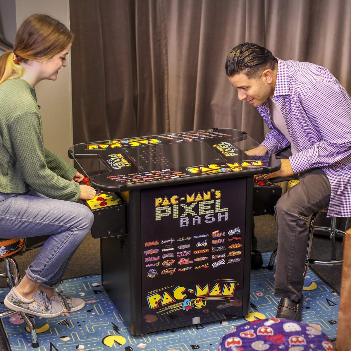 Namco Pac-Man Pixel Bash Home Cocktail Table - Black