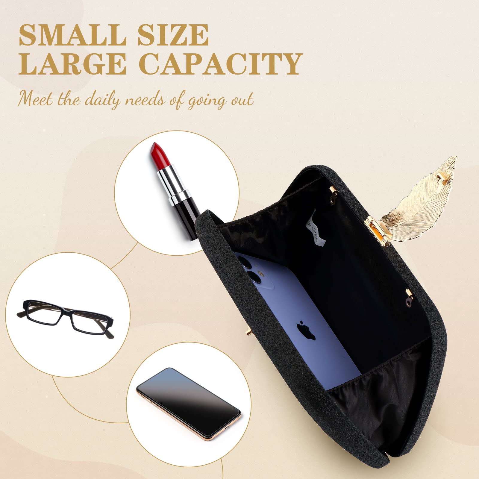 Colorful Stone Evening Clutch Bag for Women Elegant and Charming Wedding Handbags Purses
