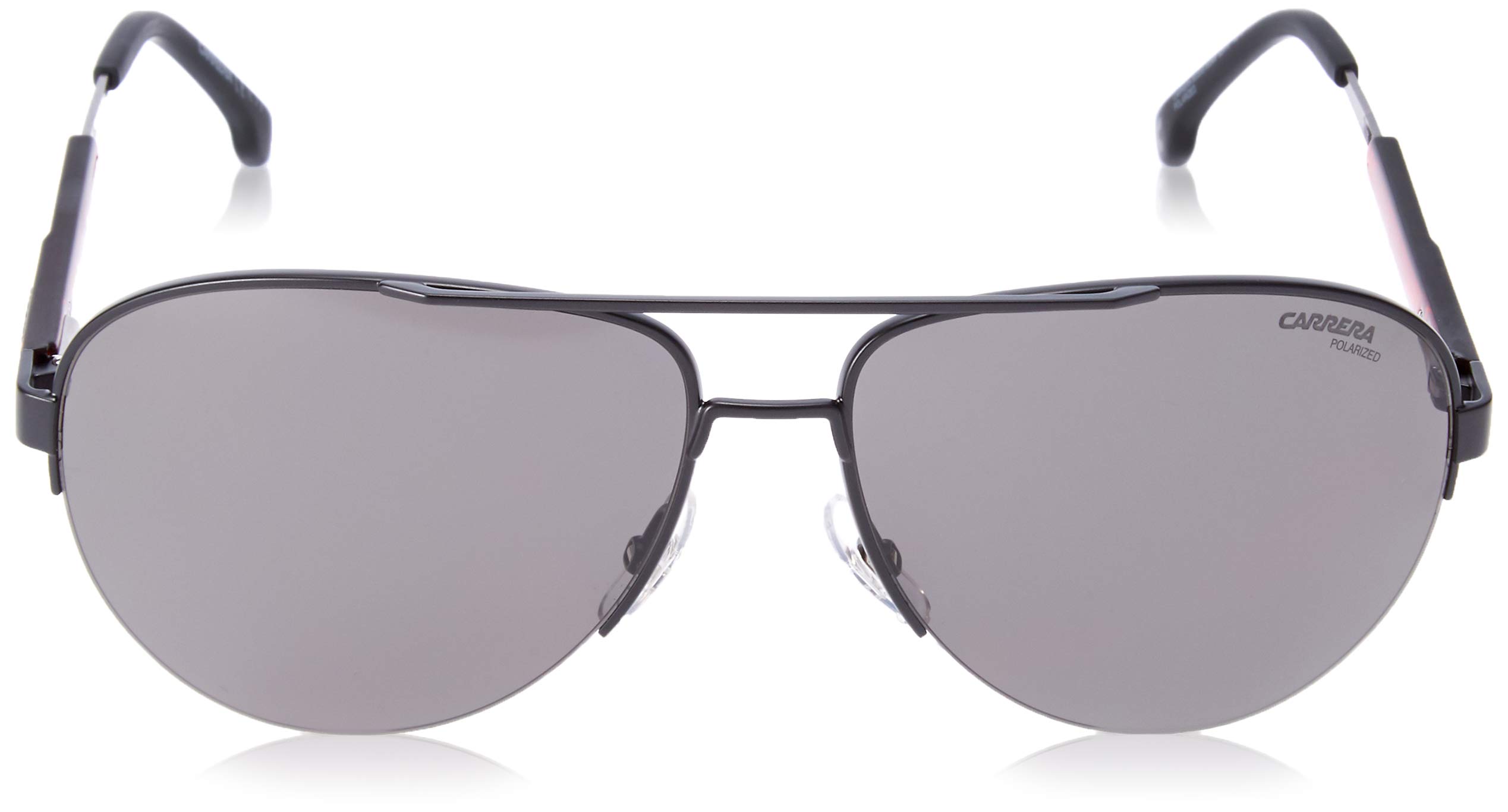 Carrera Men's 8030/S Pilot Sunglasses, Matte Black/Polarized Gray, 62mm, 15mm