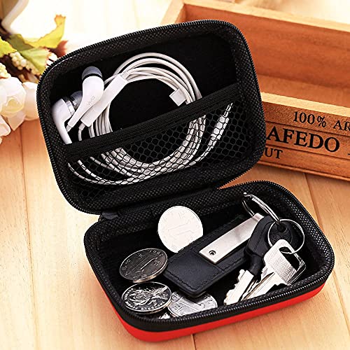 ZOSTLAND Cute Blue Alien ET Portable Storage Box, Electronics iPhone Accessories Organizer Bag EVA Carrying Case for Earphone Earbuds Wireless Headset U Disk Coin Key Earphone (Medium Stitch)