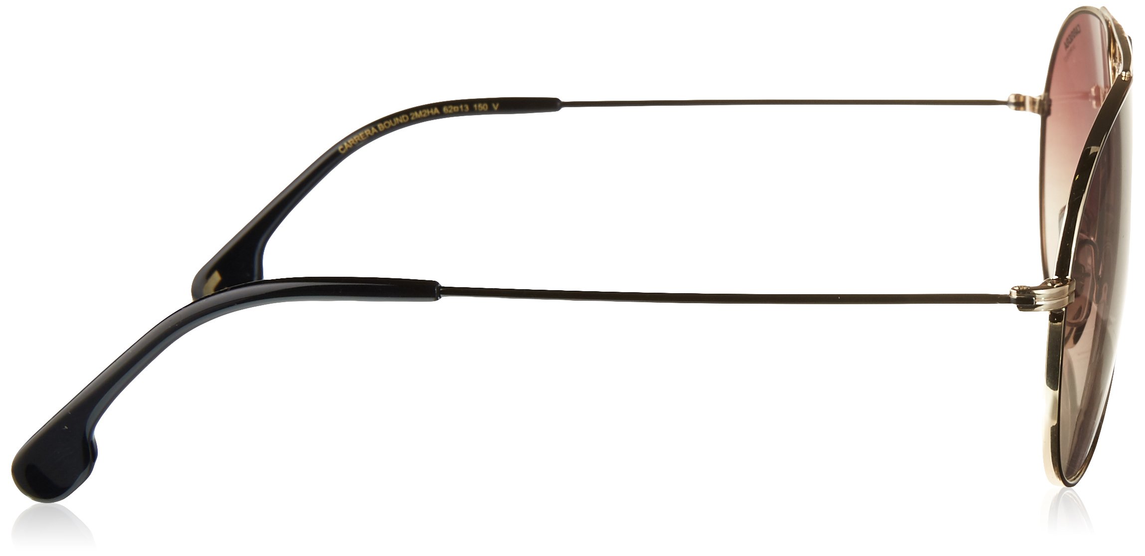 Carrera Sunglasses (Safilo Group) Bound/S Pilot Sunglasses, Black Gold/Brown Gradient, 62 mm