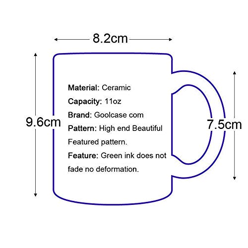 Dragonfly Blue Coffee Mug 11oz & 15oz Ceramic Tea Cups White