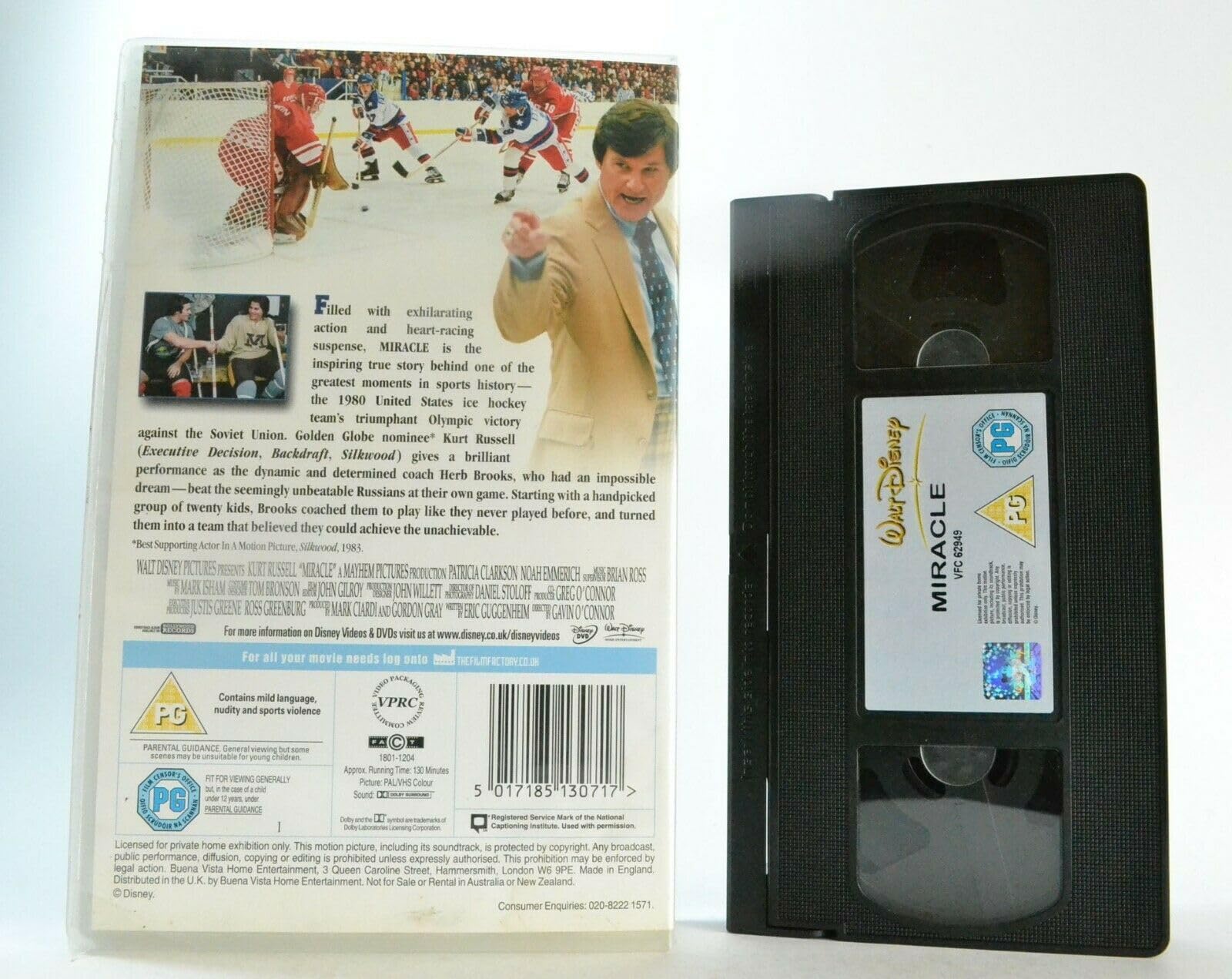 Miracle (2004); [Herb Brooks] Biographical Drama - Big Box - Kurt Russell - VHS