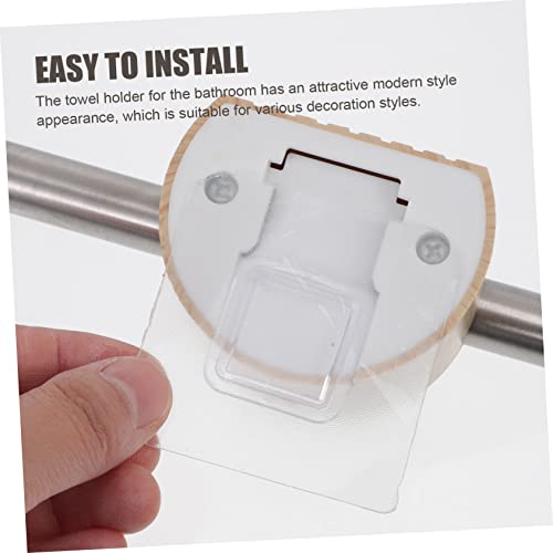 OSALADI 1 Set Tower Hanger Towel Storage Shelf Towel Shelf Modern Towel Rack Stainless Steel Hangers Towel Hangers Towel Rack Rod Wall Towel Holder Wall Towel bar Sponge Plastic Towel Rail