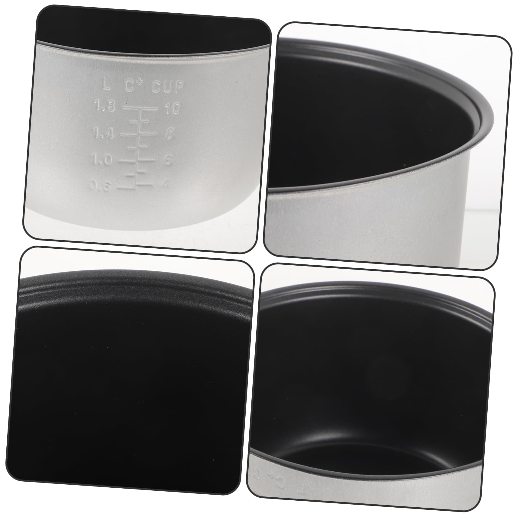 Luxshiny Rice Container Power Cooker Replacement Inner Pot 4L Non-stick Interior Inner Cooking Pot Electric Pressure Cooker Pot Liner Perforated Baking Mat