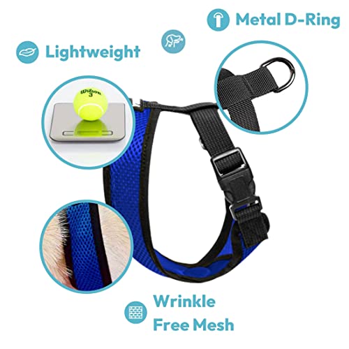 Gooby Comfort X Head in Harness - Pink, Small Harness Patented Choke-Free X Frame - Perfect on The Go Harness for Medium Dogs No Pull or Small Dogs for Indoor and Outdoor Use