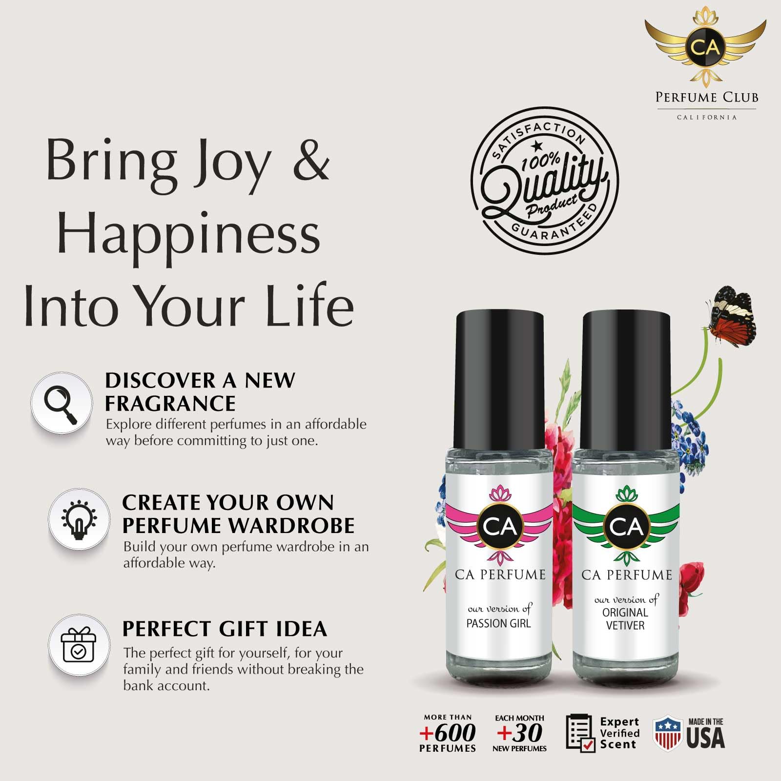 CA Perfume Impression of Angel's Share For Women Replica Fragrance Body Oil Dupes Alcohol-Free Aromatherapy Sample Travel Size Concentrated Long Lasting Attar Roll-On 0.14 Fl Oz/4ml-X1