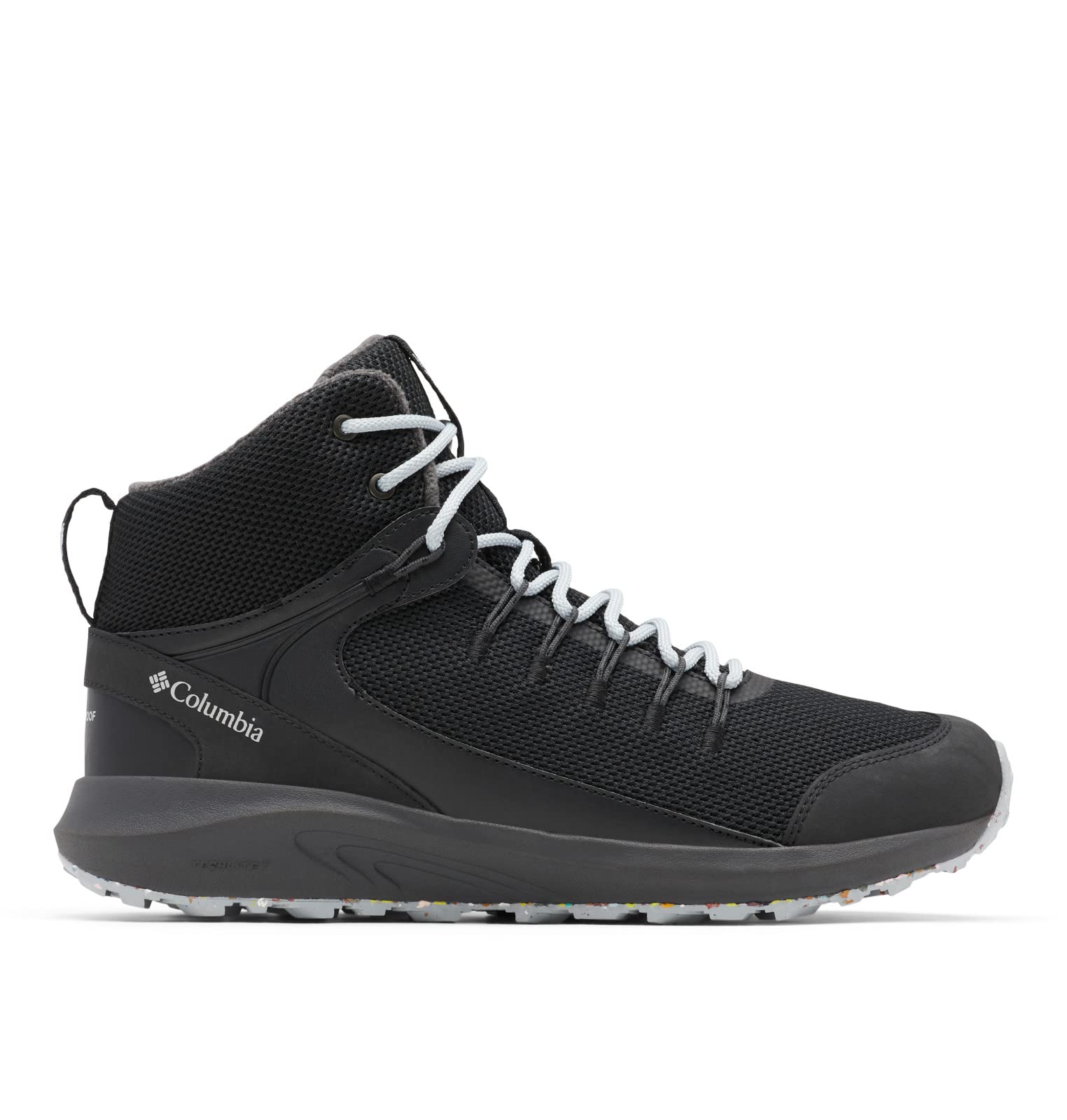 Columbia Men's Trailstorm Mid Waterproof Omni Heat, Black/Steam, 9.5