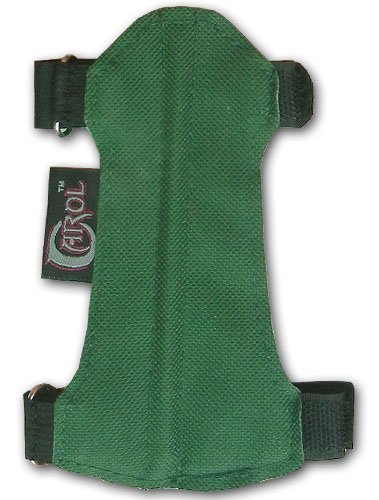 Carol Target Archery Fabric ARM Guard (15cm Long x 7cm Wide) FAG214GREEN.