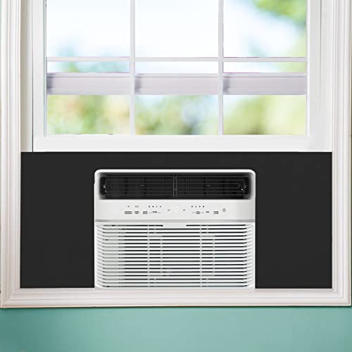 Flehomo Window AC Side Panel, Full Surround Insulation Window Air Conditioner Foam Panels, Insulated Side Panels Kit for Window AC Units for Winter and Summer, Black