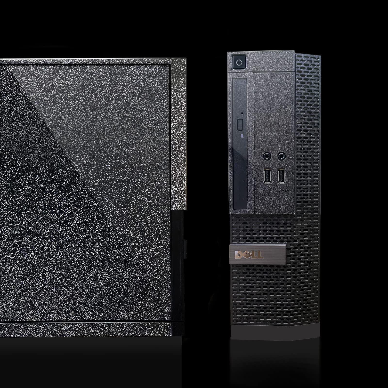 Dell PC Treasure Box Desktop Computer Intel Quad Core I5 up to 3.6GHz, 8GB DDR3 RAM, 256GB SSD, WiFi & Bluetooth, Keyboard & Mouse, DVD, Windows 10 Pro (Renewed)(Diamond Black)