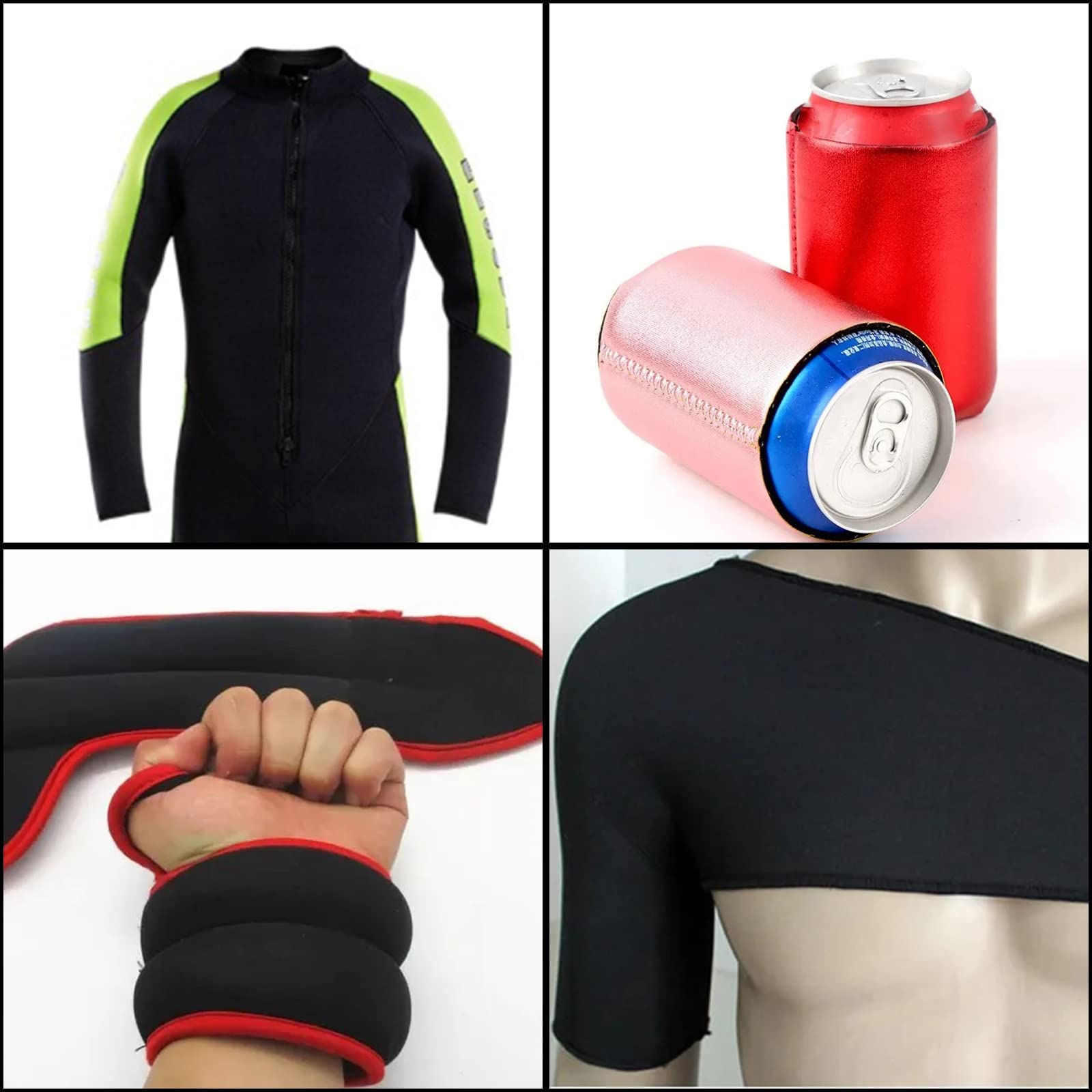Lychee 2.5mm Black Neoprene Fabric Waterproof Wetsuit Fabric Stretch